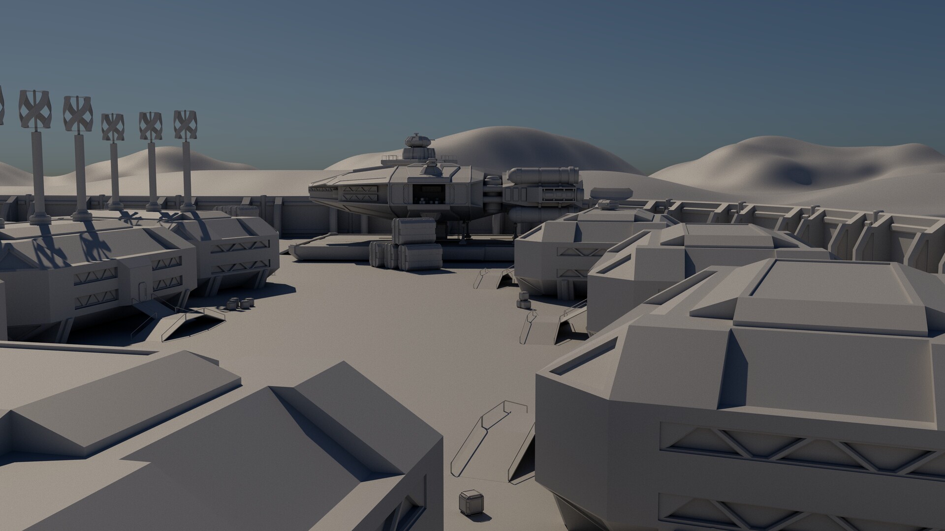 ArtStation - Sci-Fi Outpost WIP