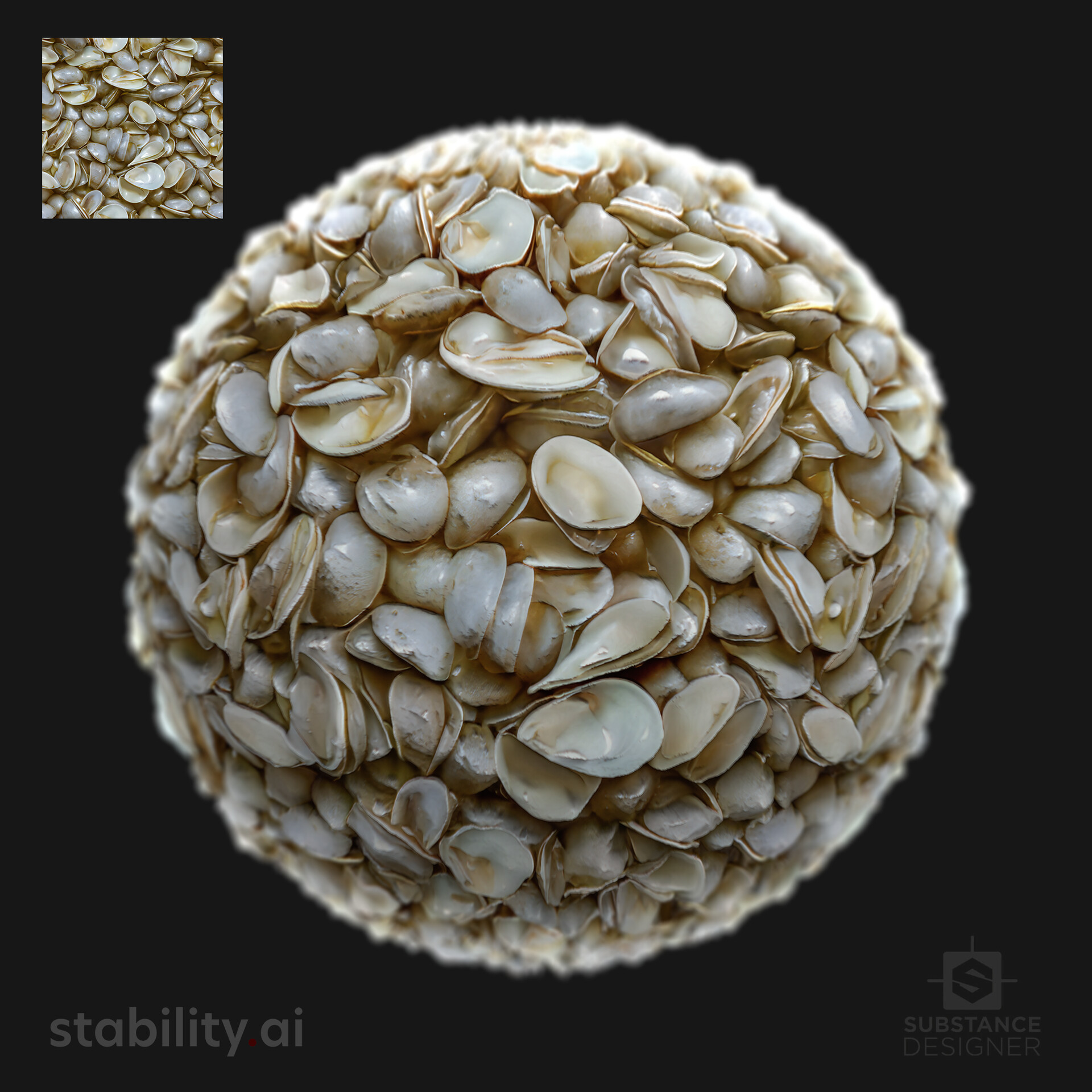 Giuseppe Alfano - Stable Diffusion Materials - Clamshell