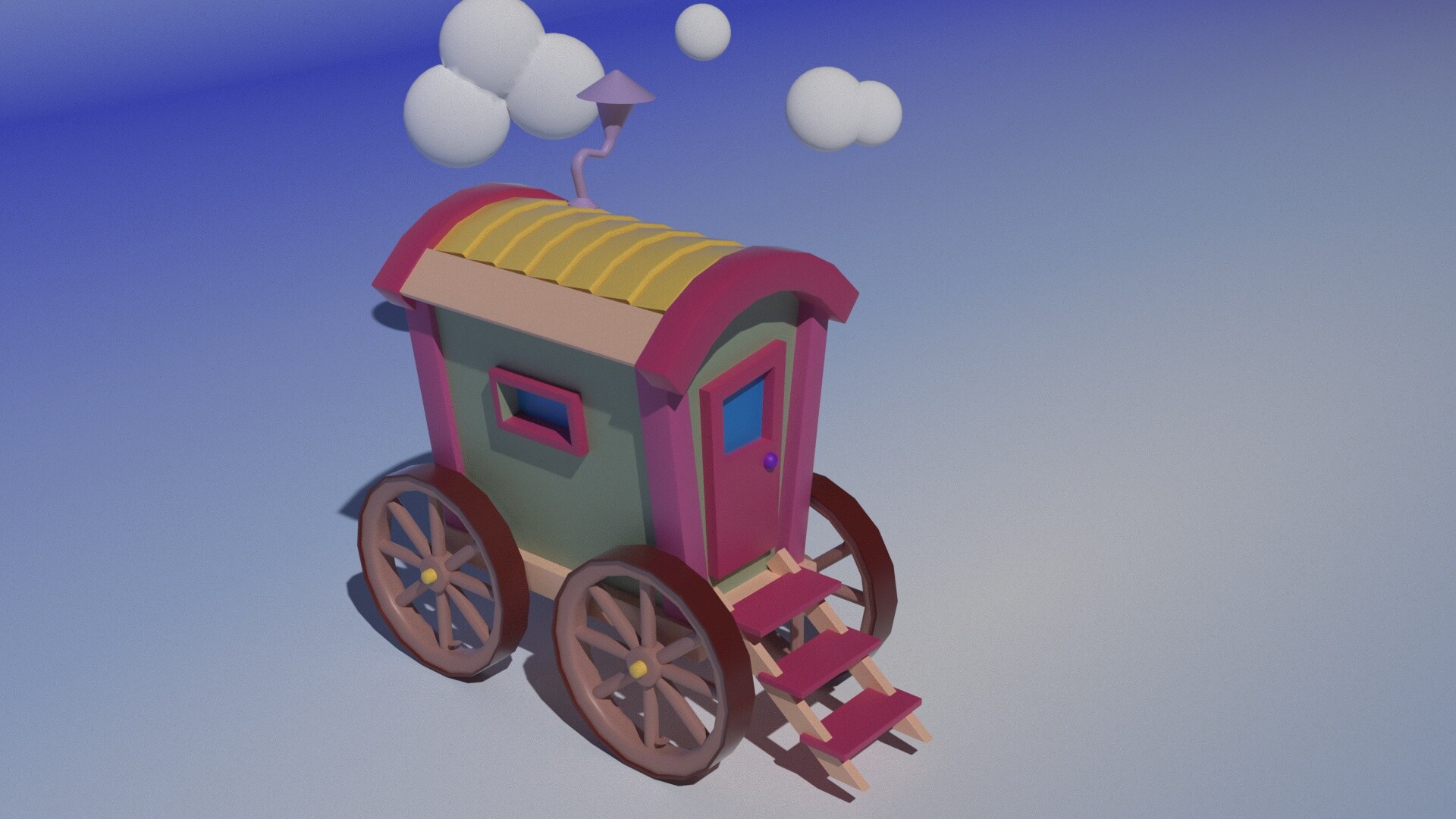 ArtStation - Wagon Low poly