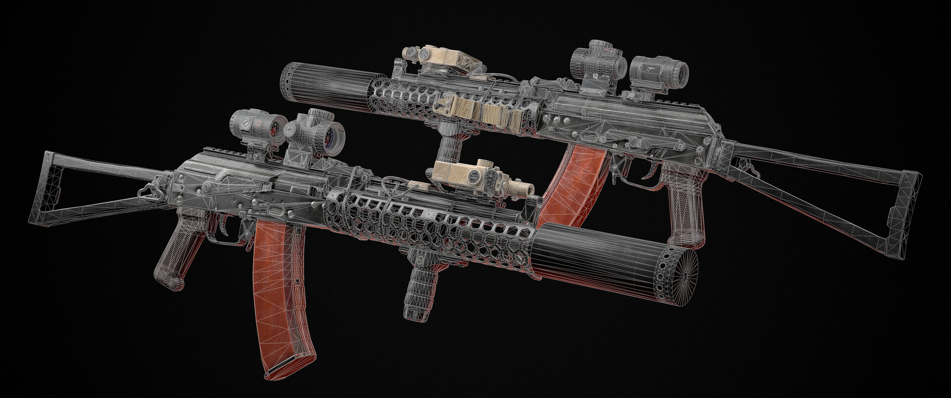 Villi R. - AK \ Trijicon MRO \ DBAL A3\ HEXAGON