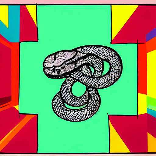 ArtStation - Snake pop art