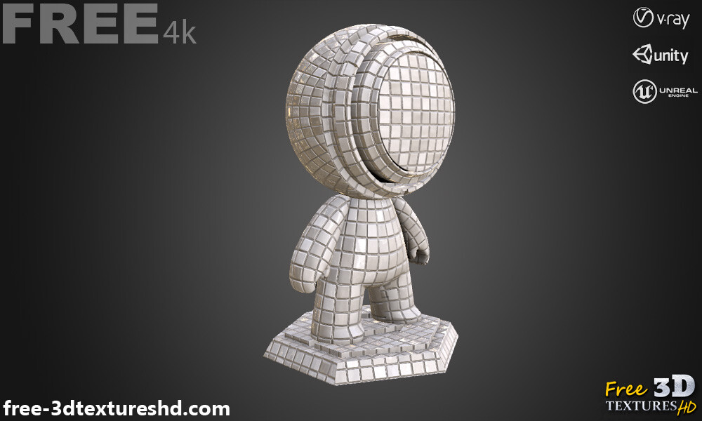 PBR Textures Free Download - White Ceramic Tiles 3d Texture PBR High ...