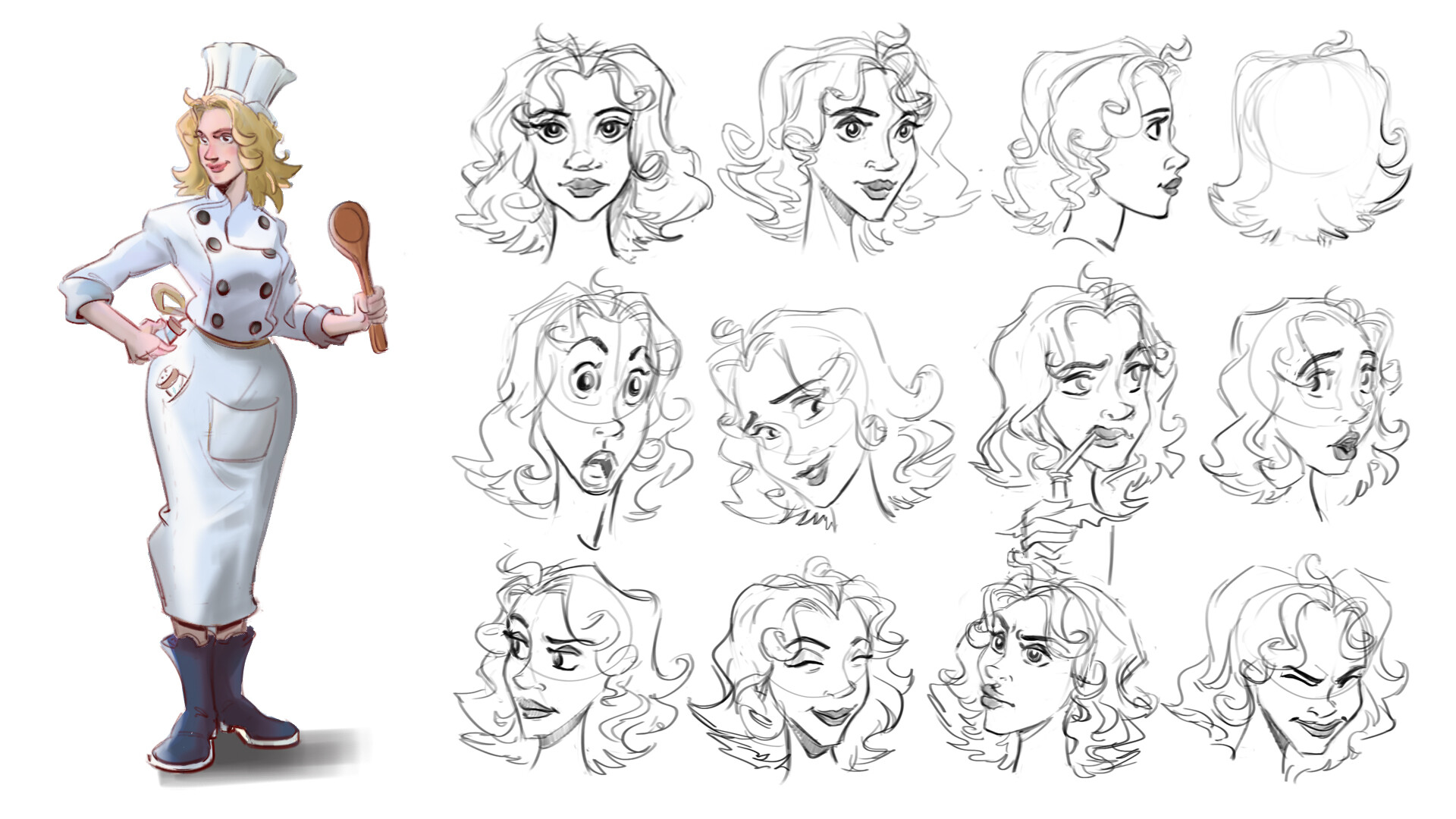 ArtStation - Chef Character Design and Sketches