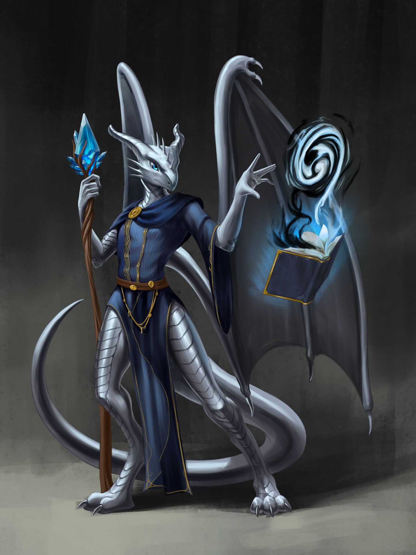 Silver Dragonborn Dandd