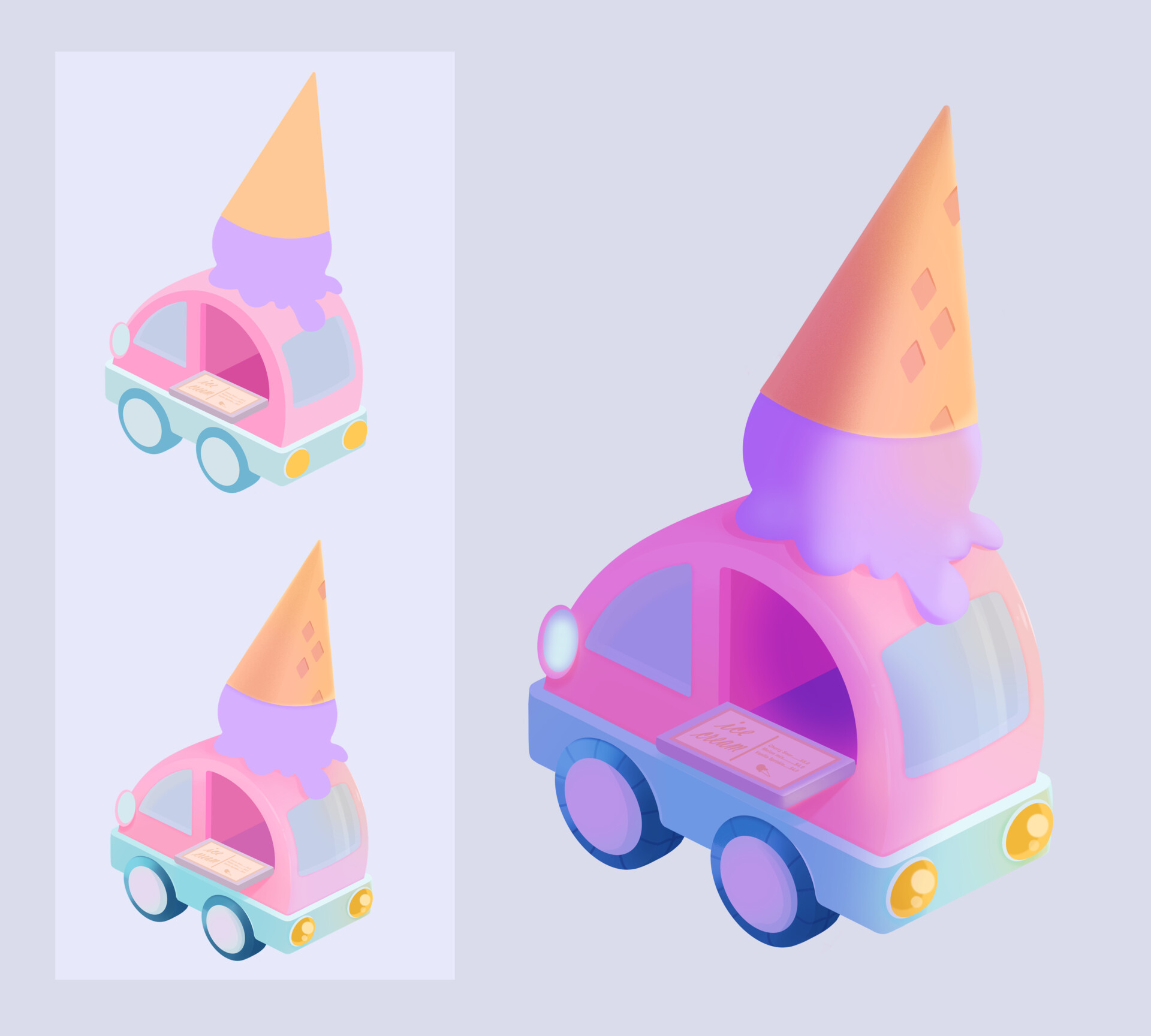 ArtStation - ice cream van