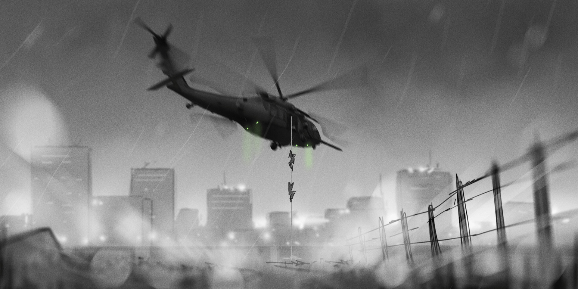 Maurits Valk - Delta Force Storyboards