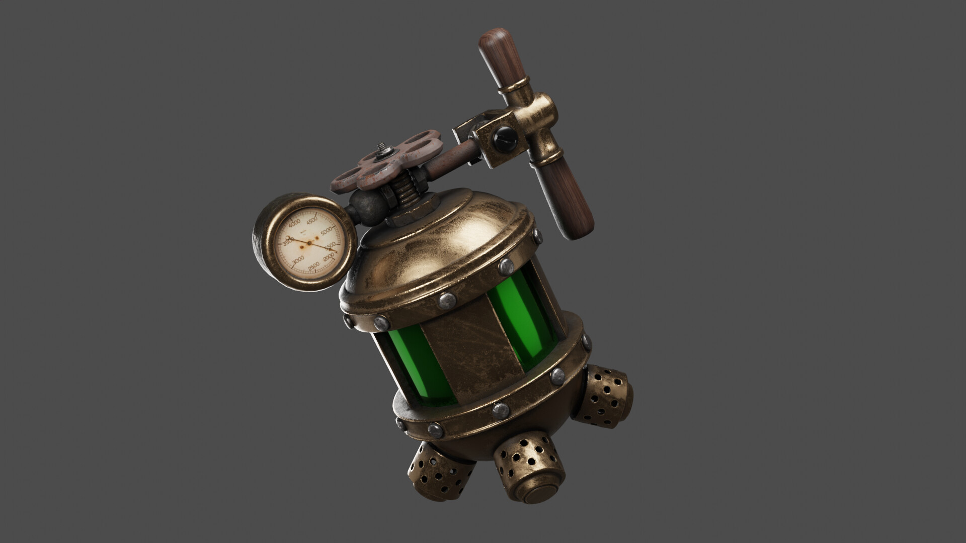 ArtStation - Steampunk grenade