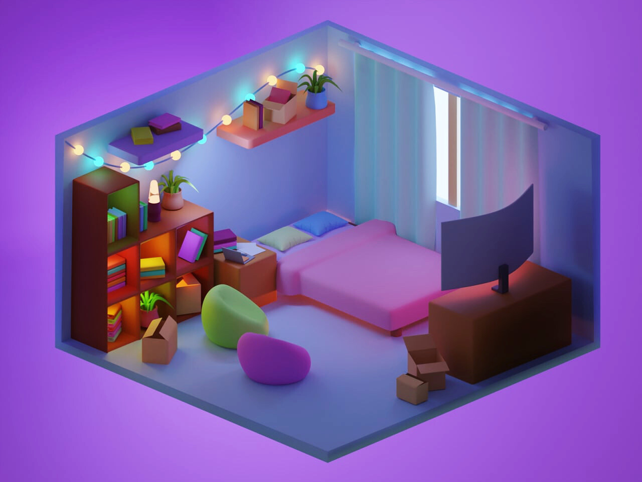 ArtStation - Cartoon room