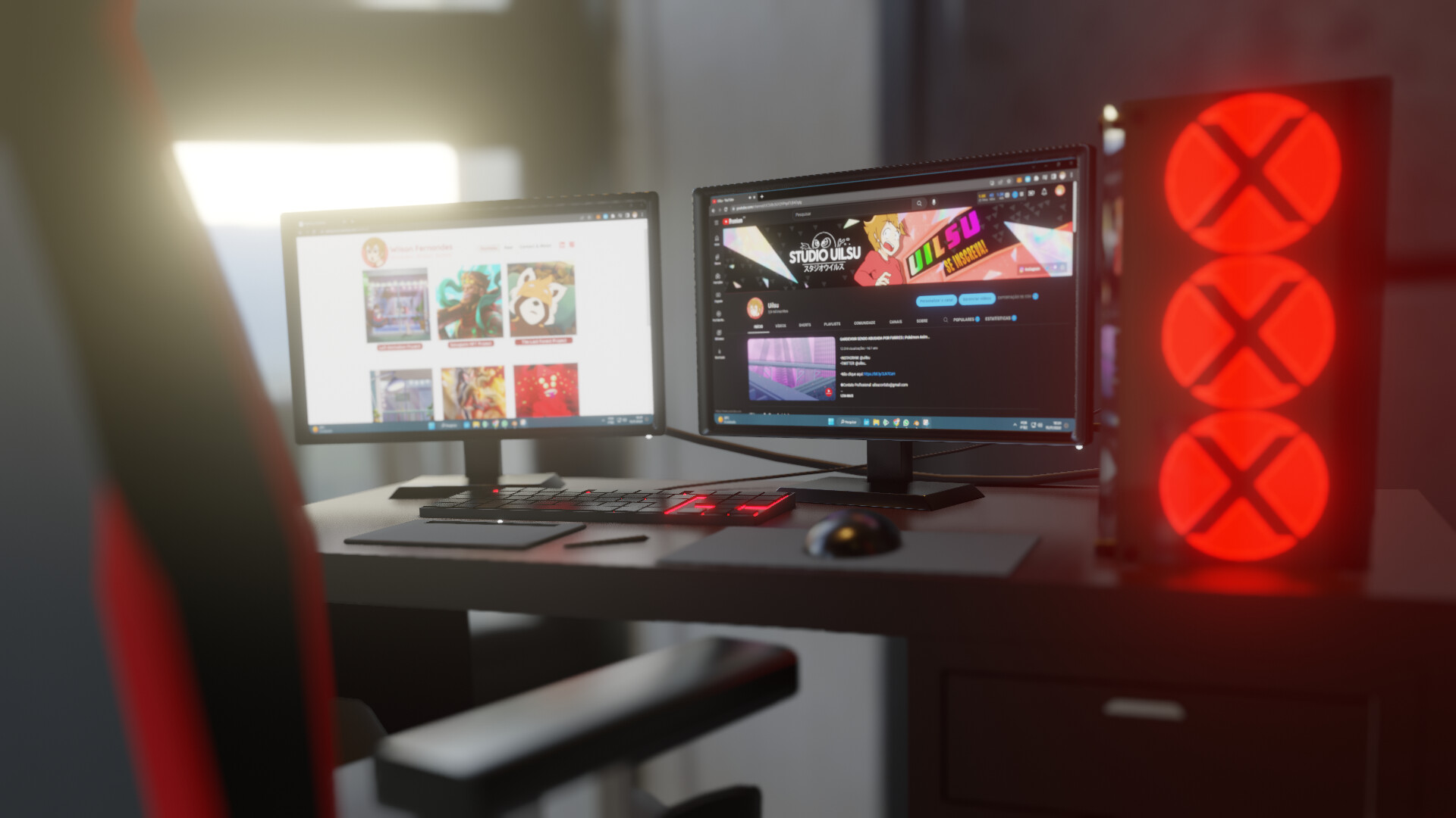 ArtStation - My 3D PC Desktop