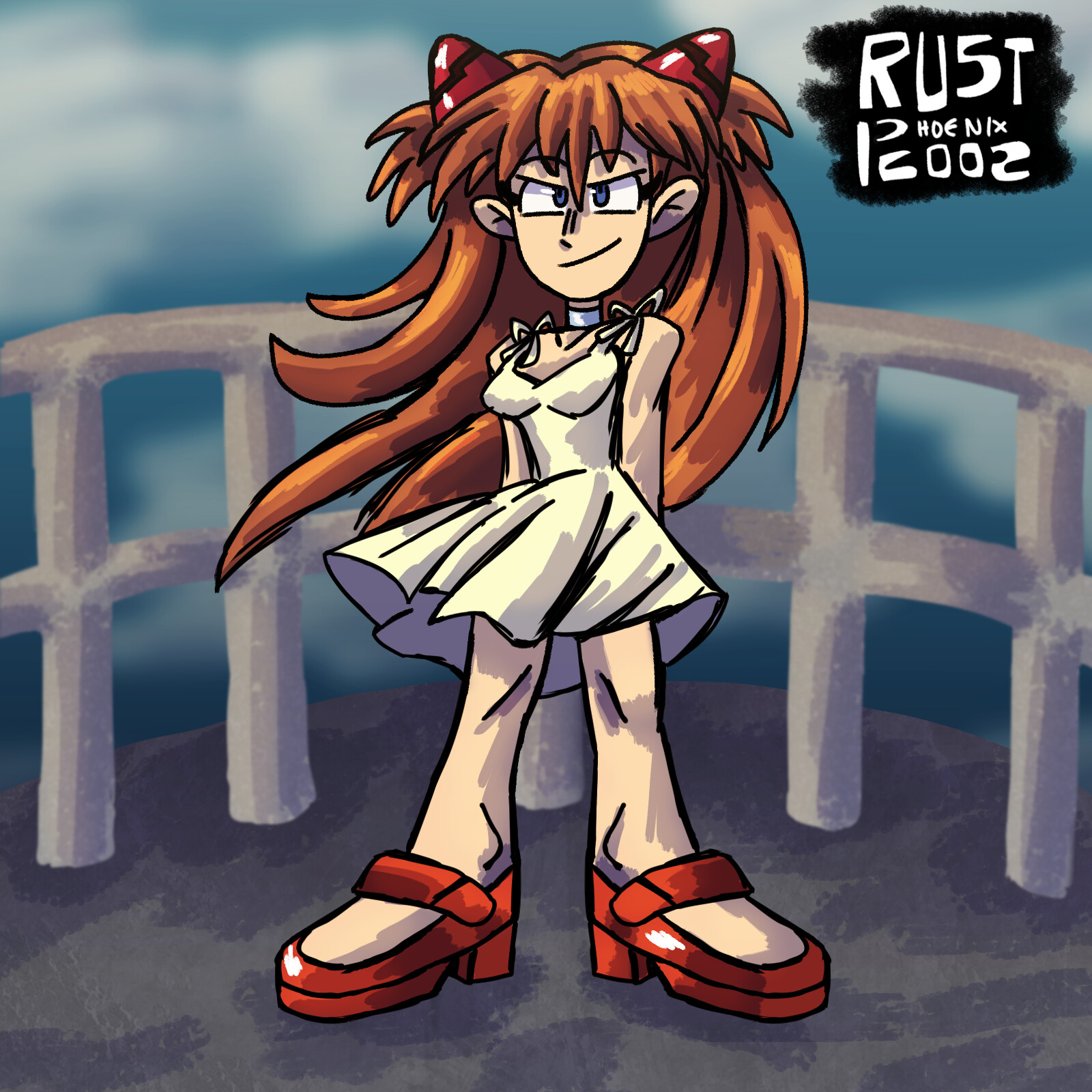 ArtStation - Drawing of Asuka - Evangelion