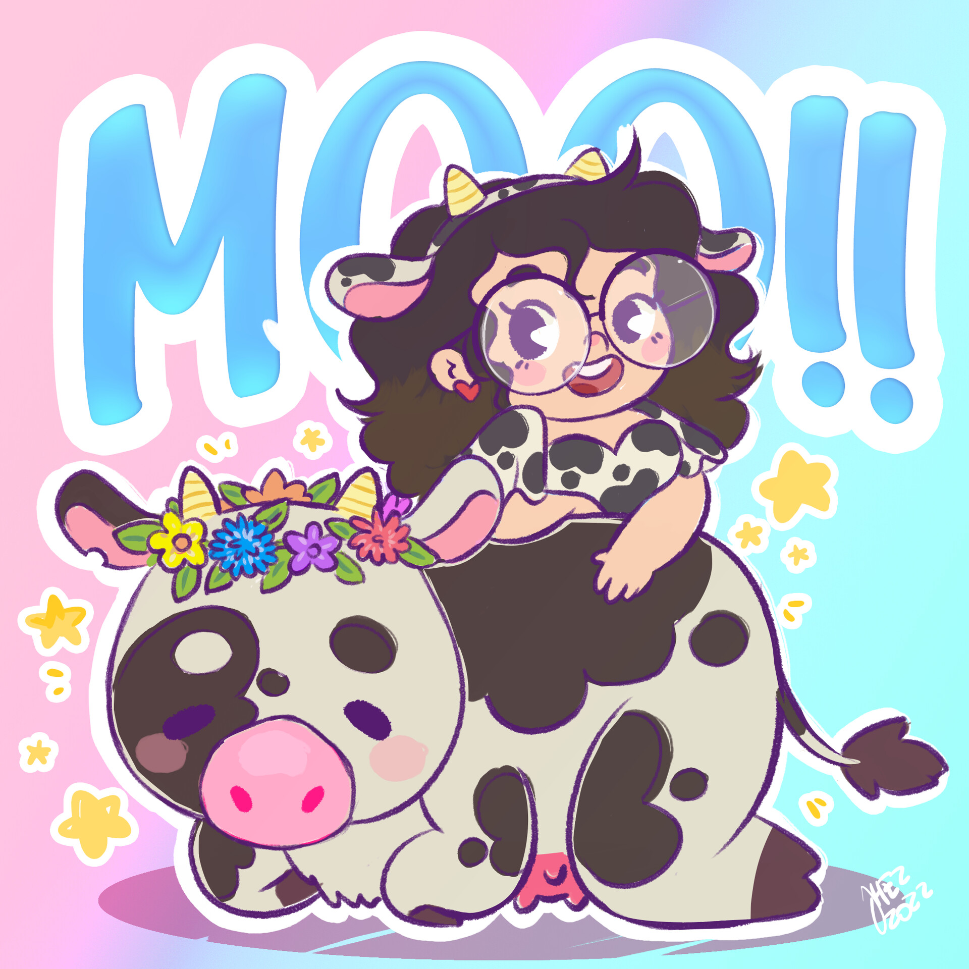 ArtStation - Illustration Jhez Be - "Cow"