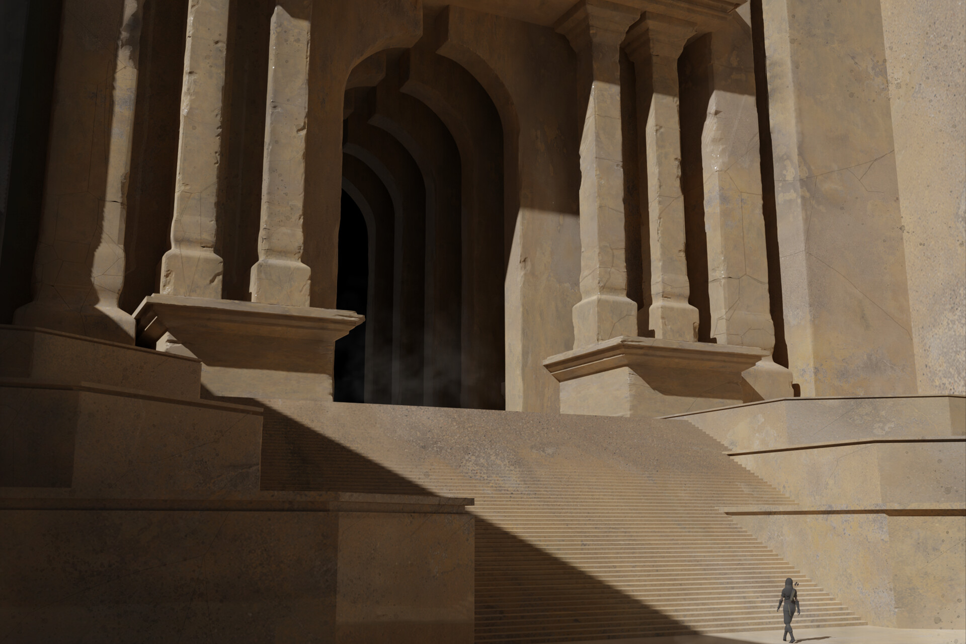 ArtStation - Abandoned stone temple