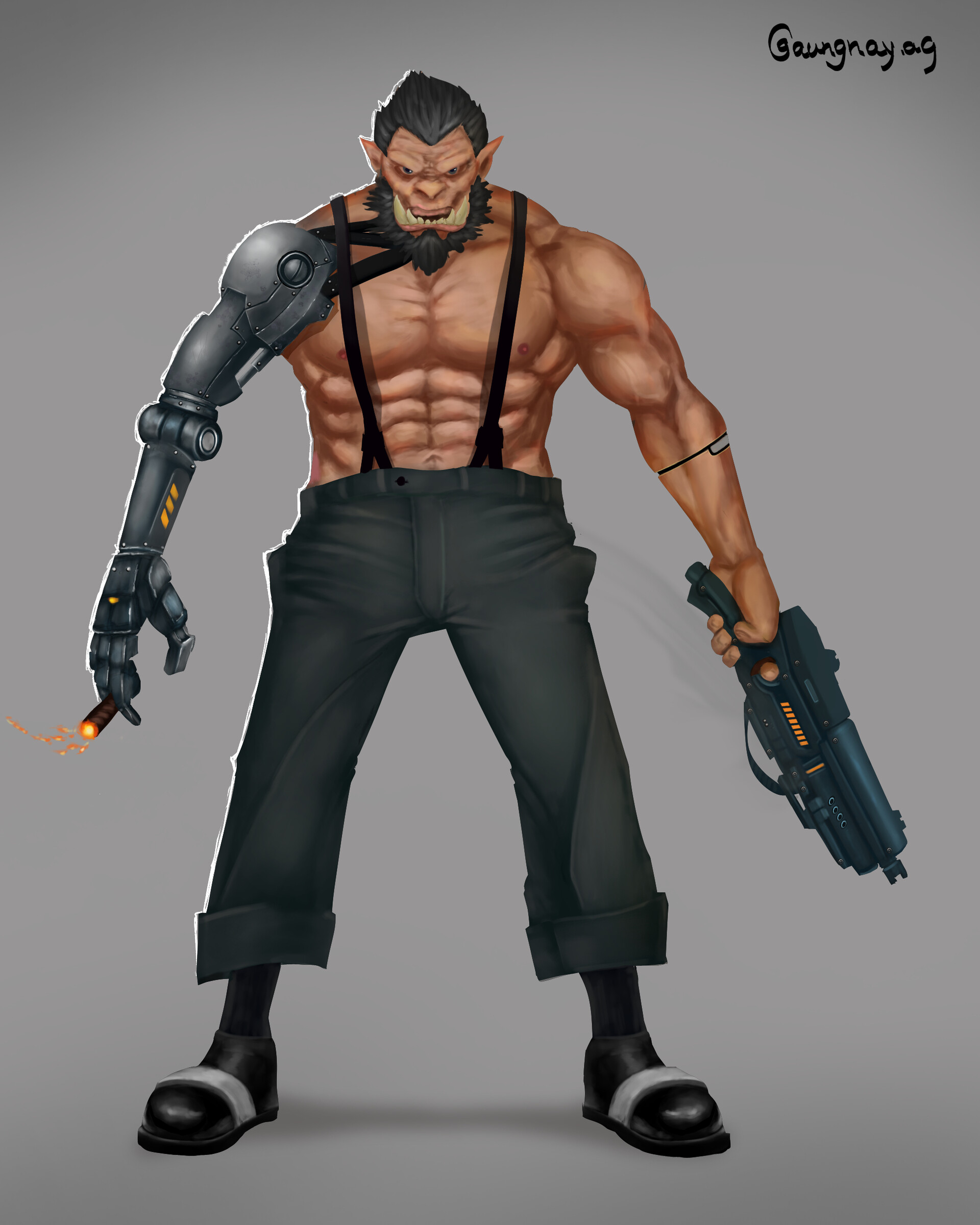 ArtStation - Scifi Gangster