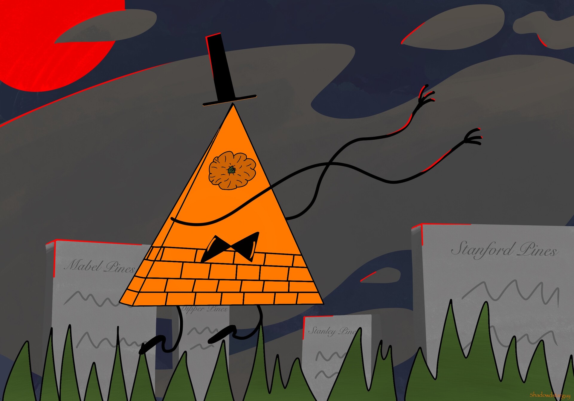 ArtStation - Bill cipher Halloween art