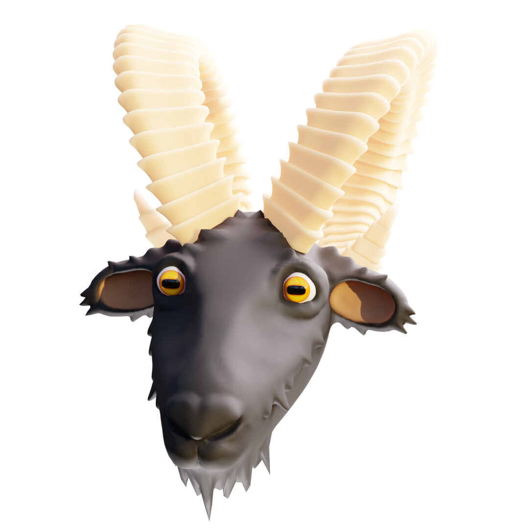 ArtStation - Goat head Sculpt