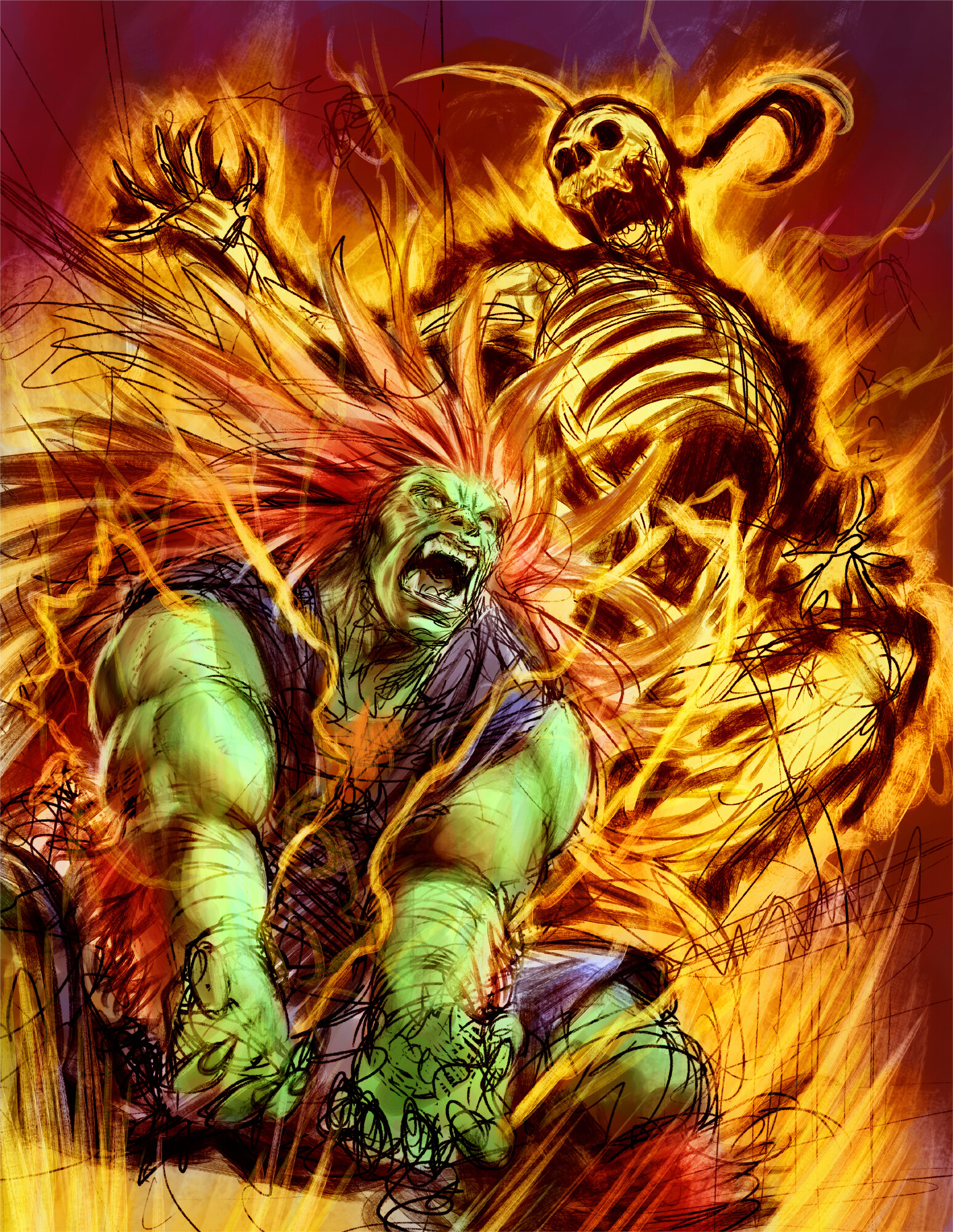 Dave Rapoza - Blanka, Ferocious Fiend Dave Rapoza - Blanka, Ferocious Fiend