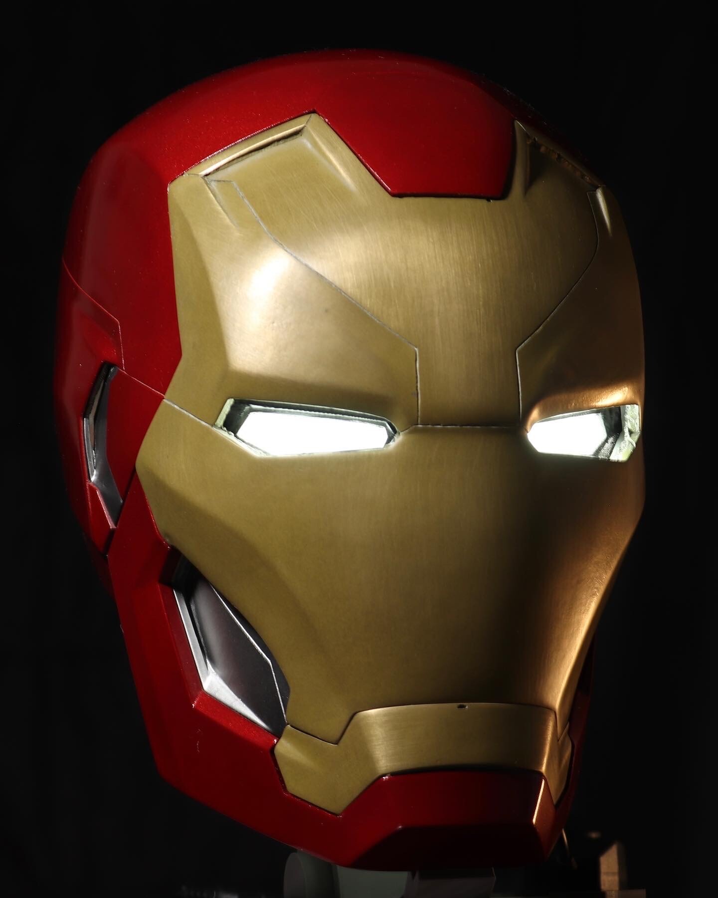 ArtStation - 3D Printed Iron Man Mark 46 Helmet with Genuine Brass