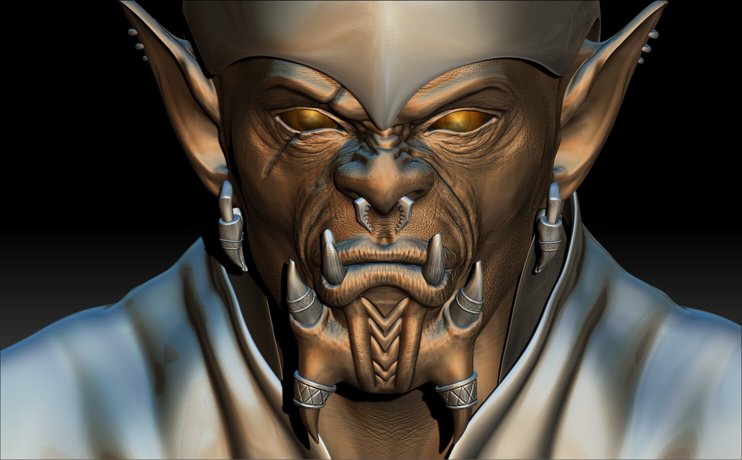 ArtStation - CREATURE FACE IN SCULPTING