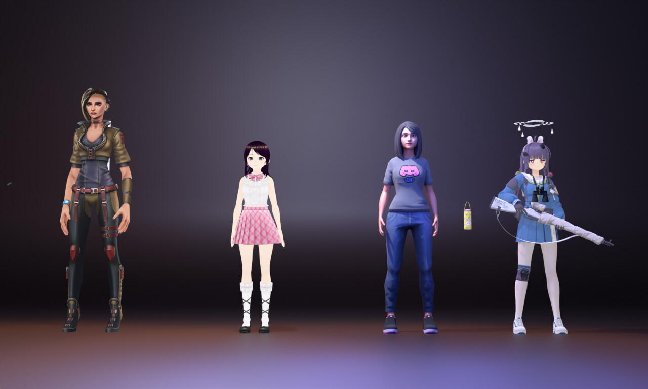 ArtStation - 4 female character