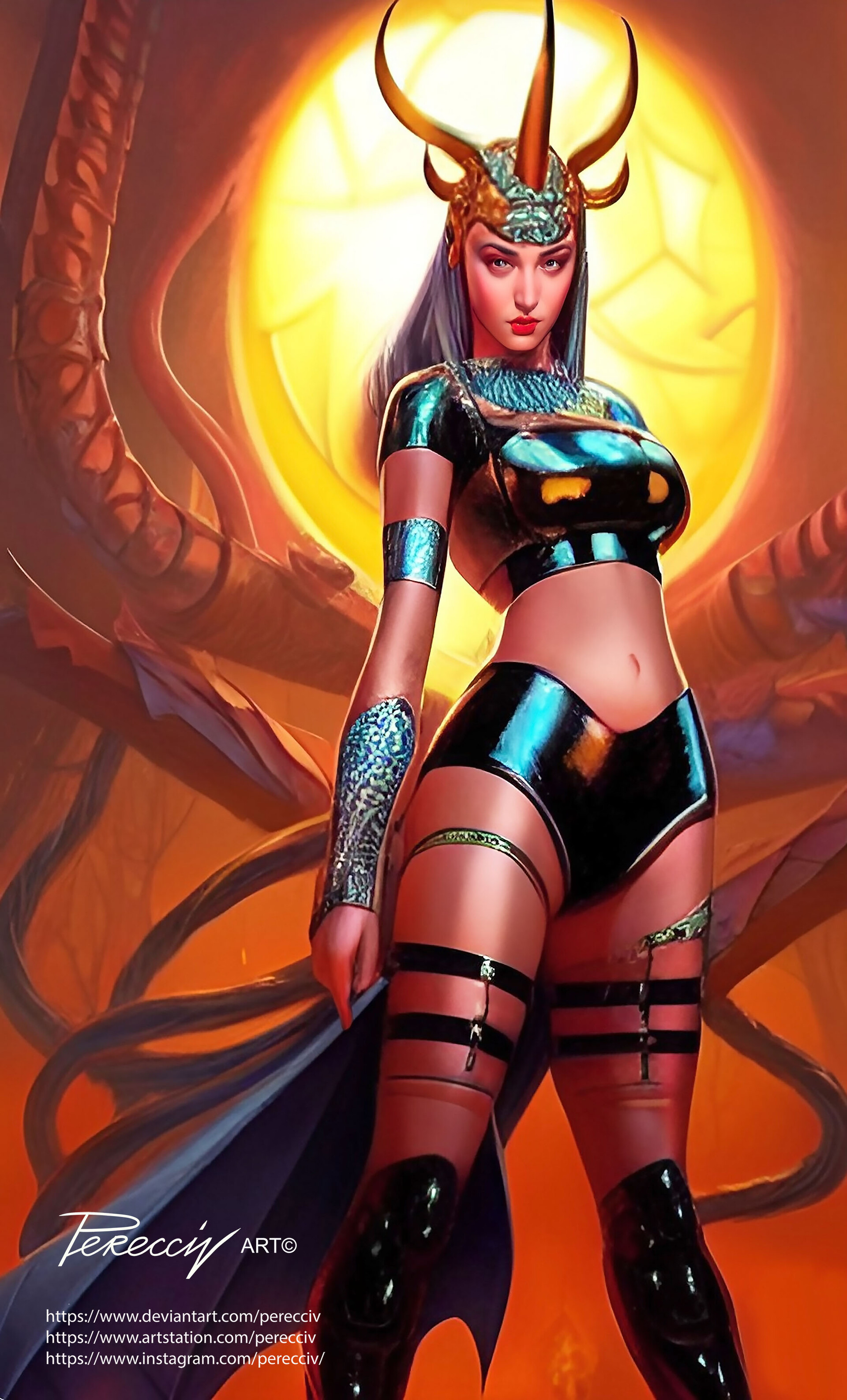 Artstation Sexy Demon Girl
