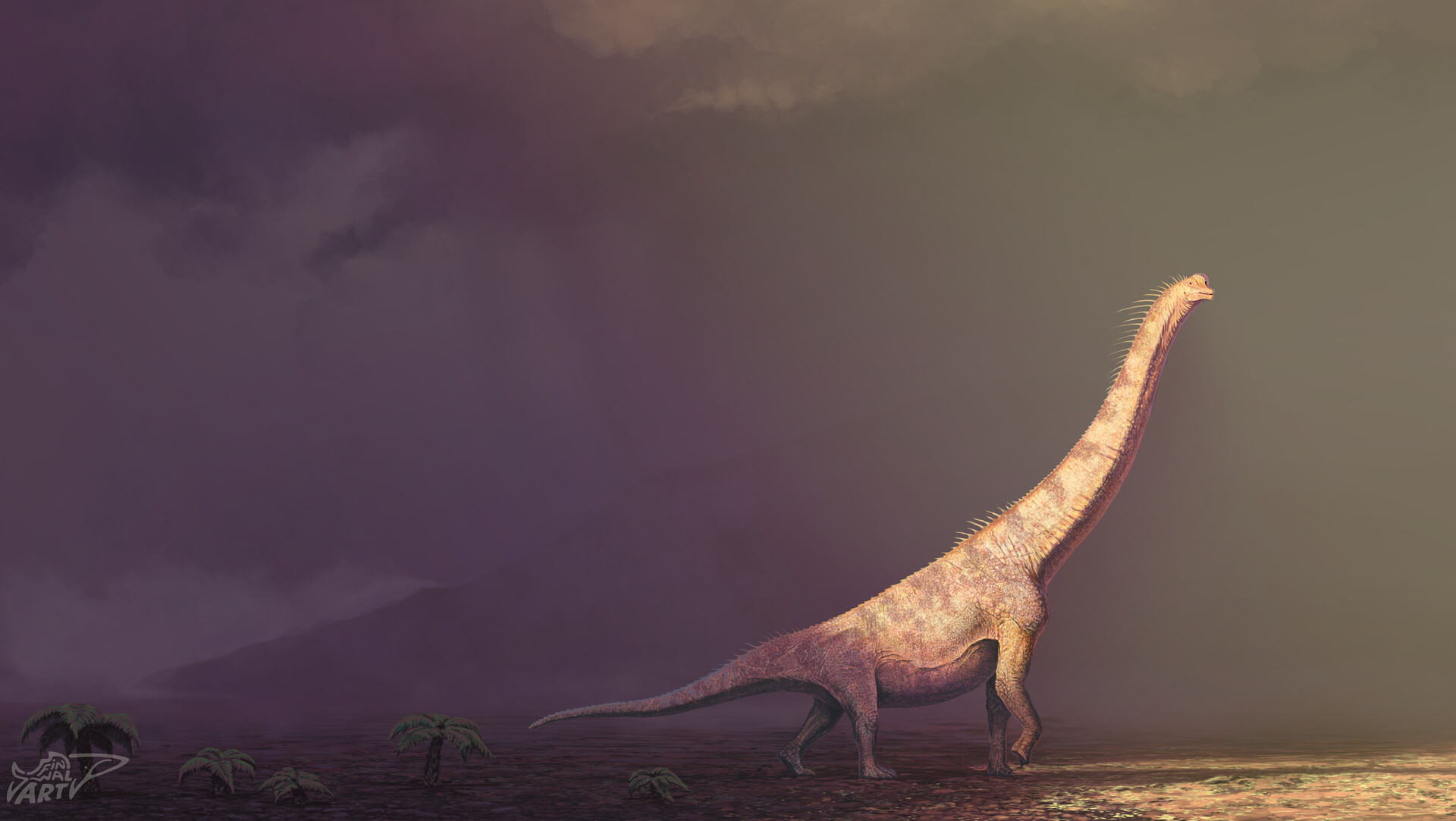 ArtStation - Brachiosaurus. Big and Small... 2018