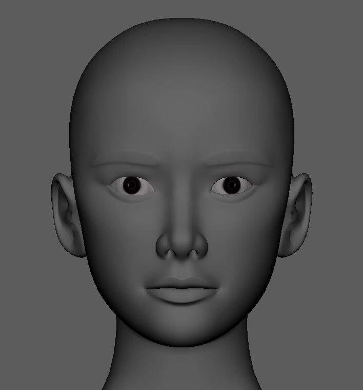 ArtStation - 3d girl face modeling