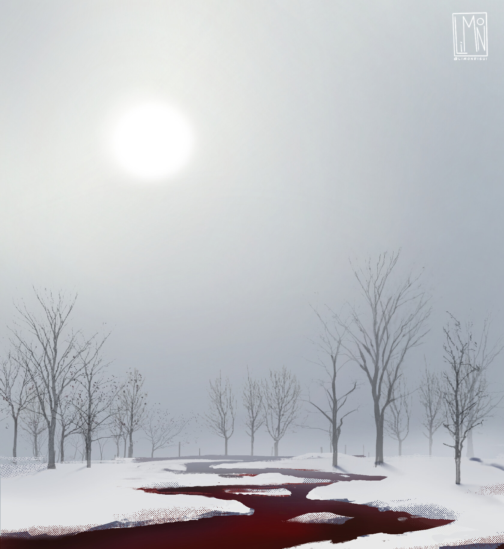 ArtStation - this winter we'll see blood under the snow