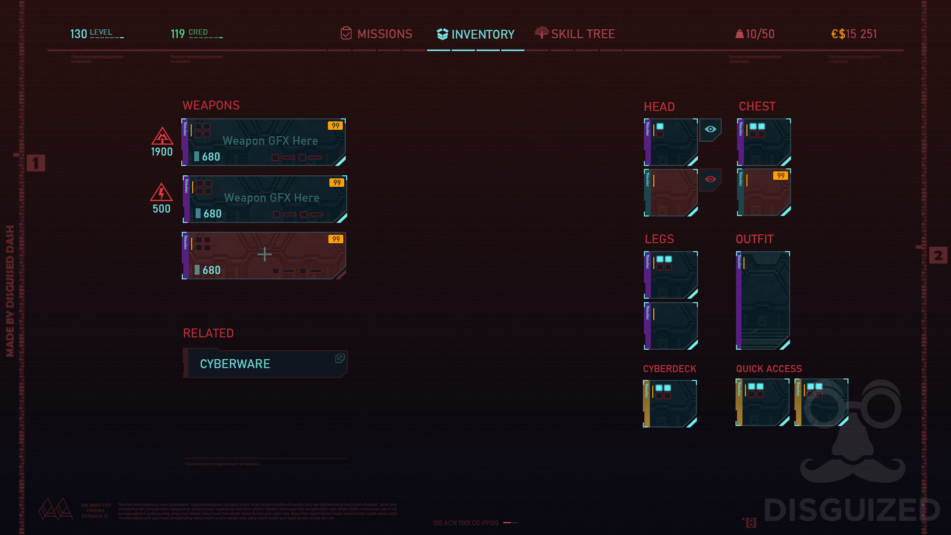 𝕯𝖎𝖘𝖌𝖚𝖎𝖘𝖊𝖉𝕯𝖆𝖘𝖍 - Cyberpunk UI