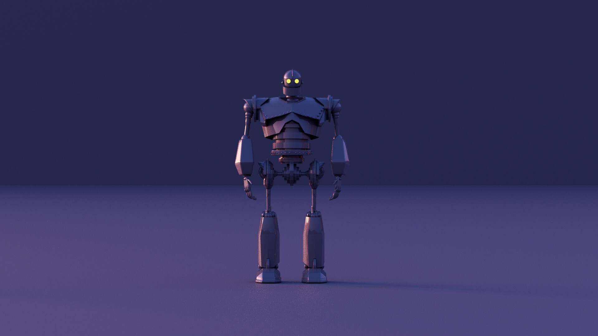 ArtStation - Iron Giant 3D Model in Maya