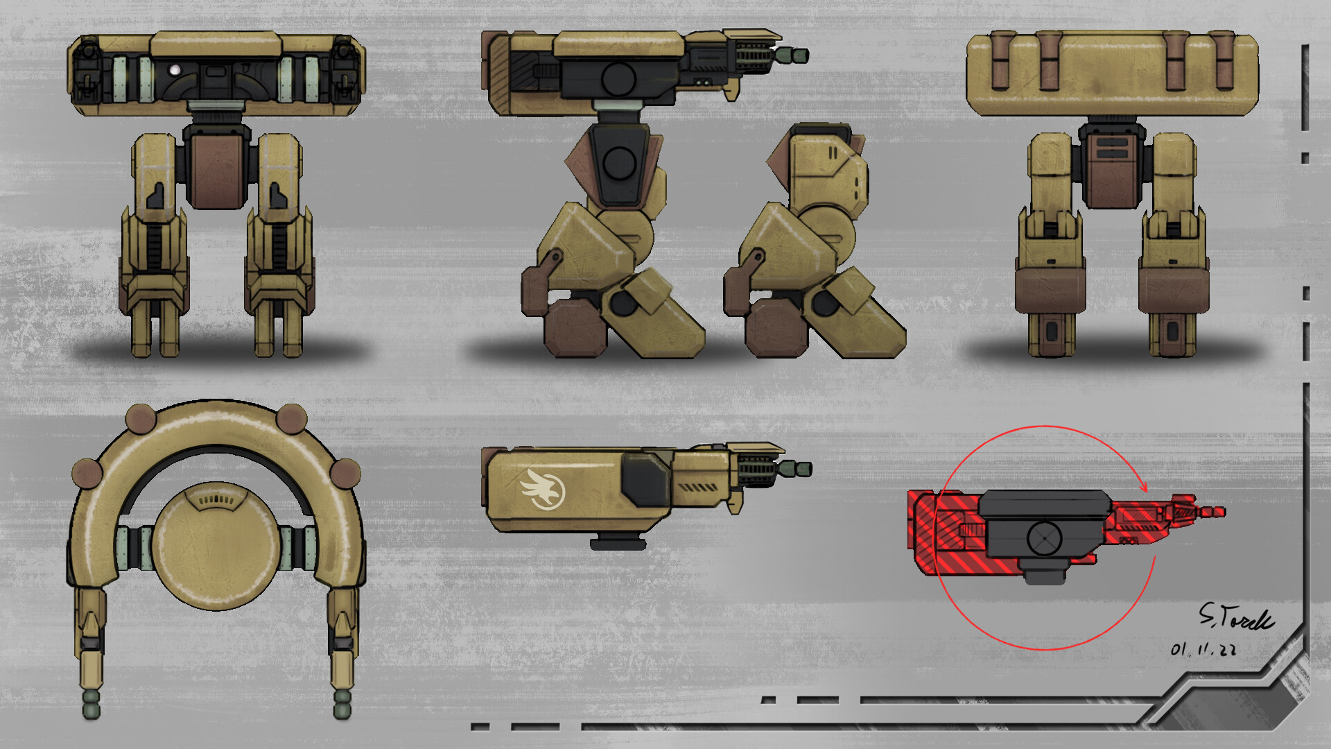 ArtStation - Tiberium Titan turnaround