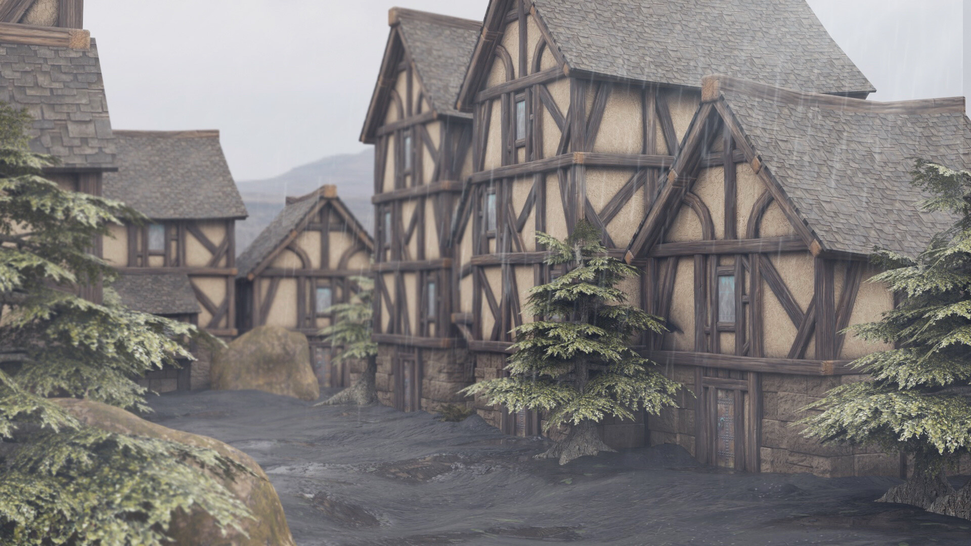 ArtStation - Medieval village 3D Environment