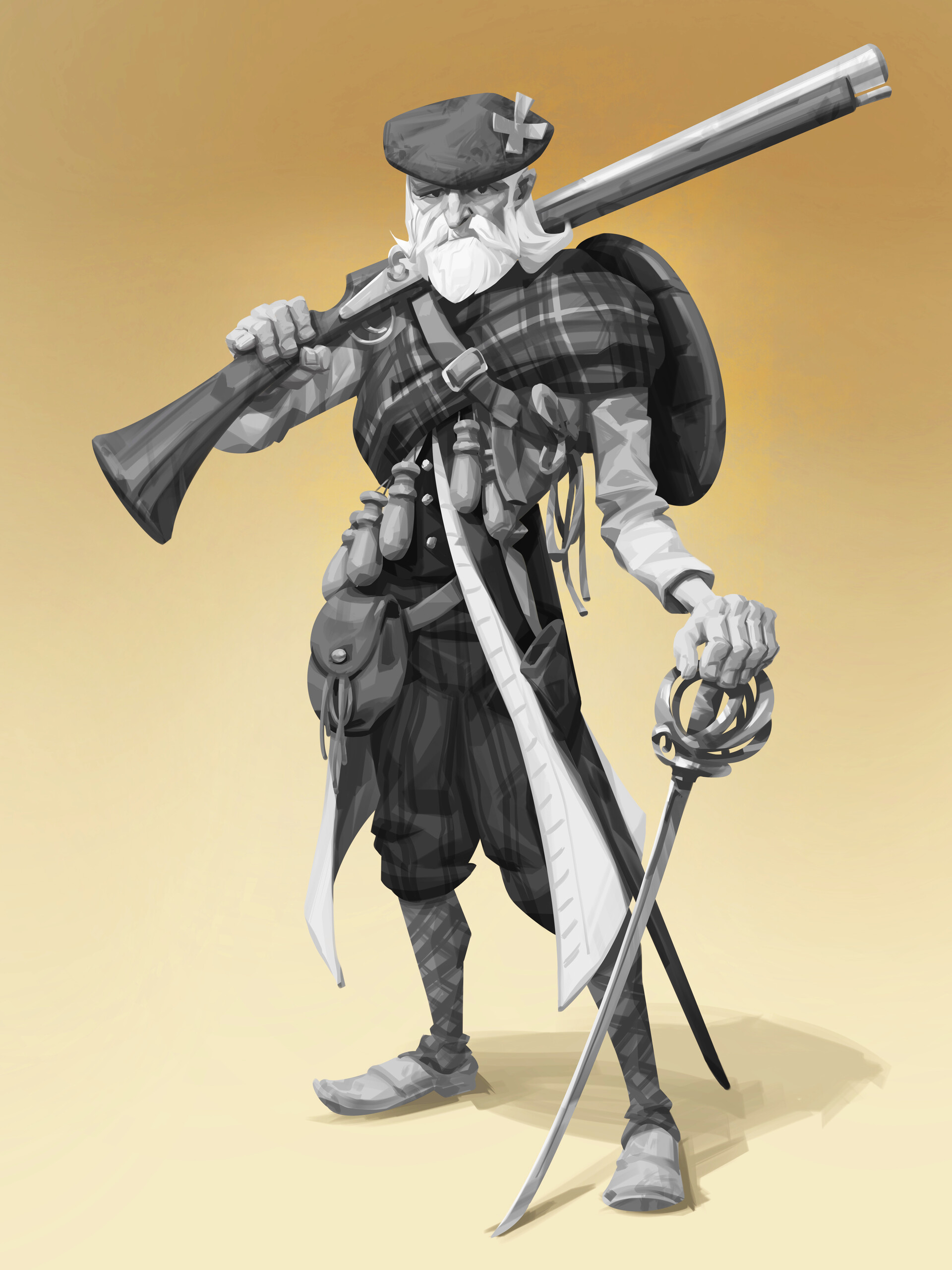 ArtStation - musketeer cartoon 02