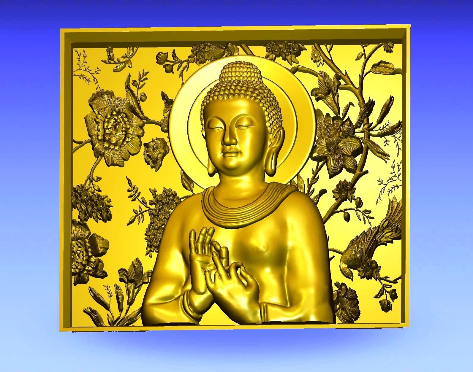 ArtStation - Buddha and tree 3D Artcam Designs