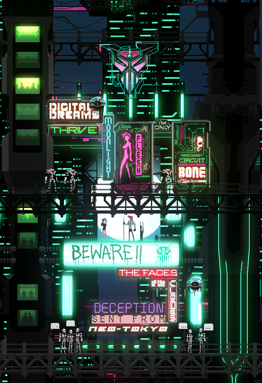 Matthew Akin - Scandroid - Empty Streets (Pixel Art)