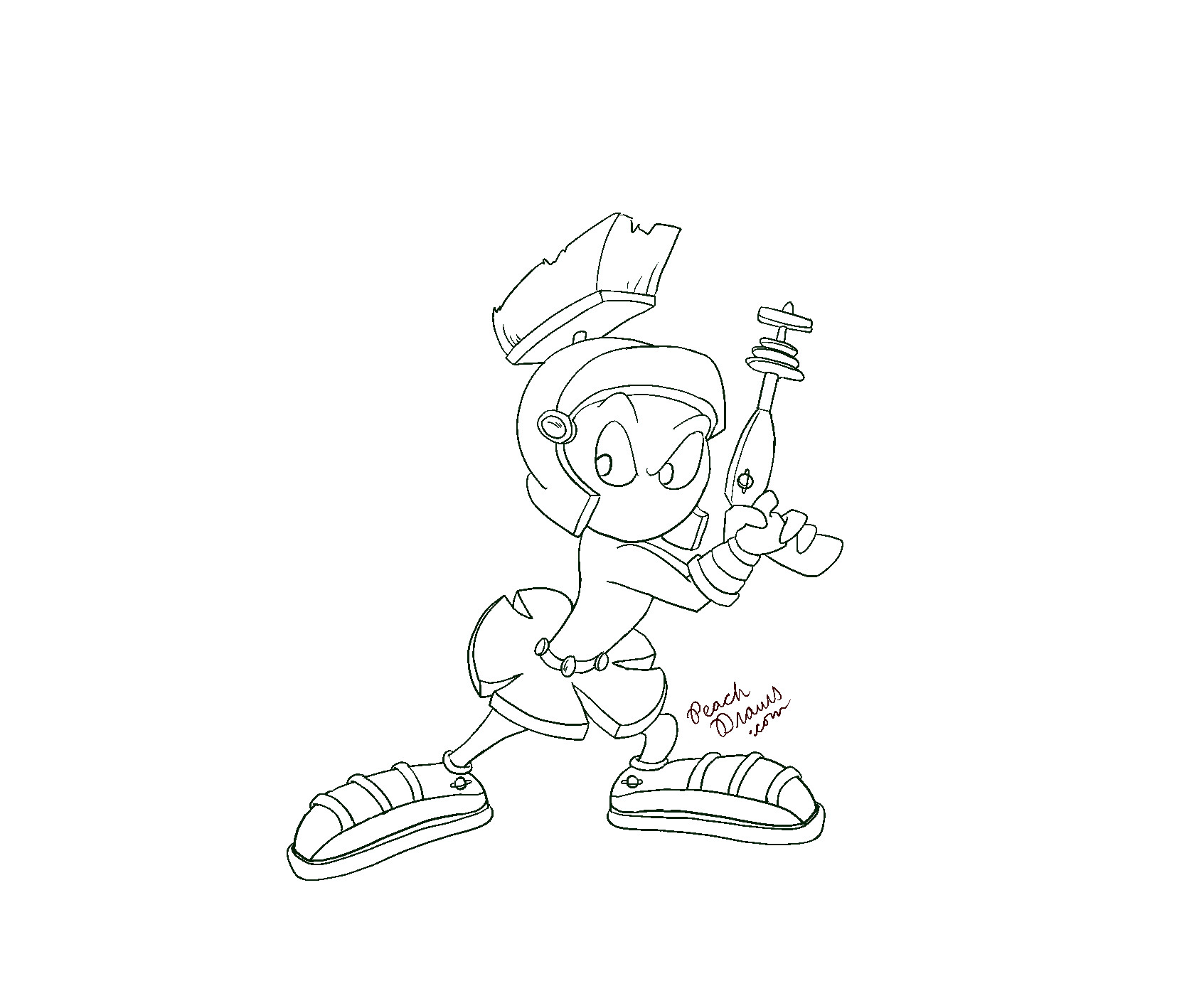 marvin coloring pages