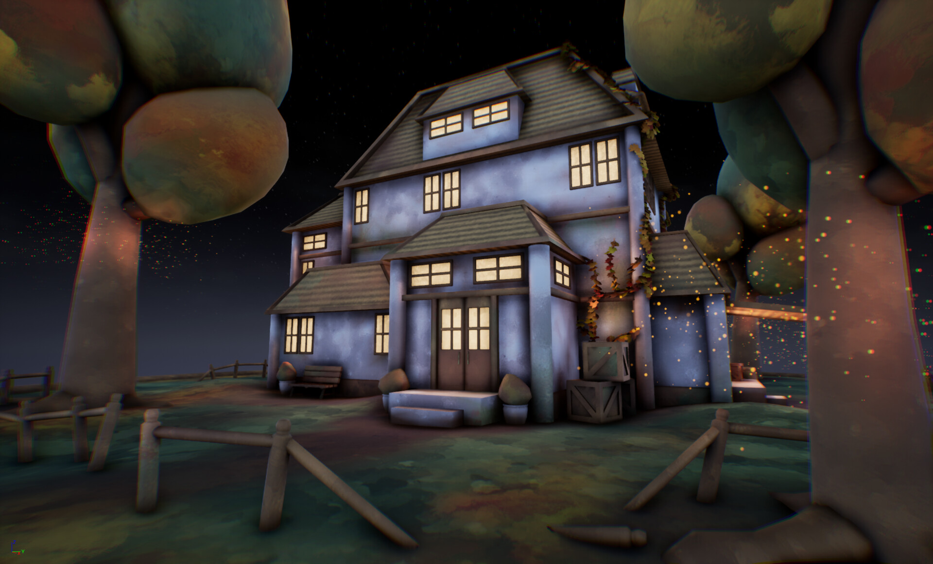 ArtStation - Autumn House Game Environment