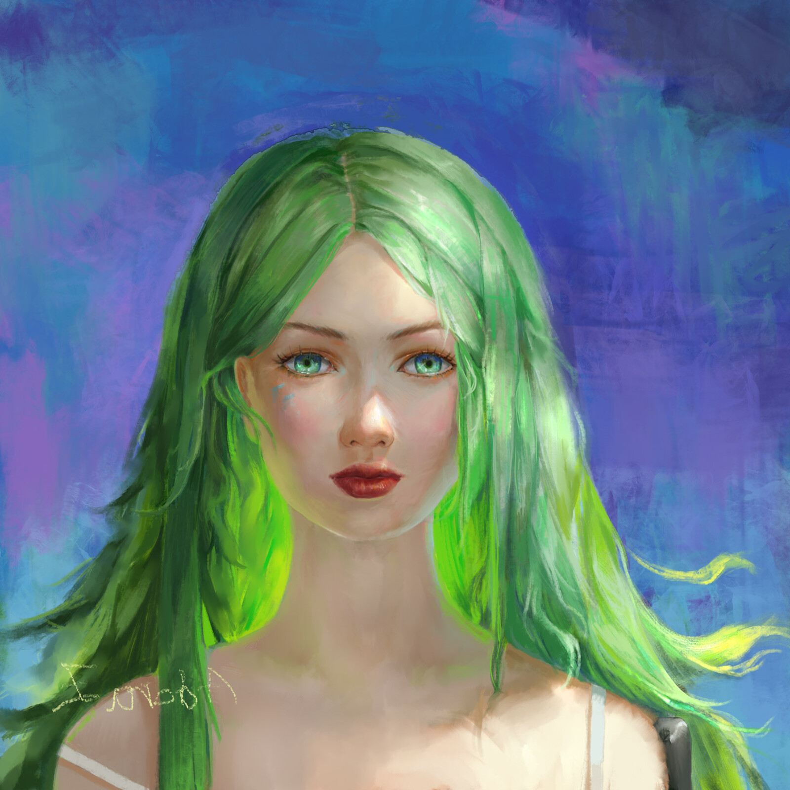 Adora Zhang - GREEN HAIR