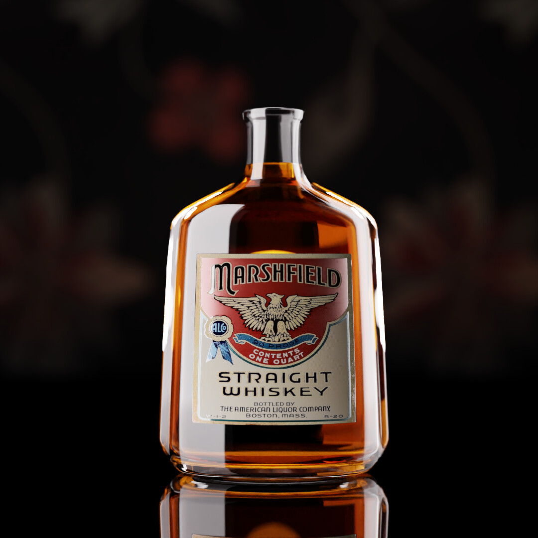 ArtStation - Whisky Packshot Client Demo