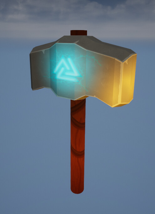 ArtStation - Hand Painted Mjolnir Model