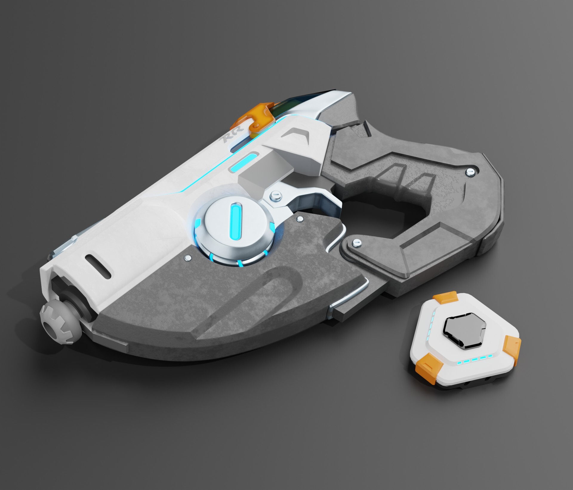 ArtStation - Pulse pistol, energy-based time bomb