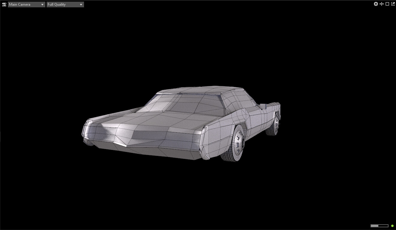 ArtStation - wire frame car model ( for game )