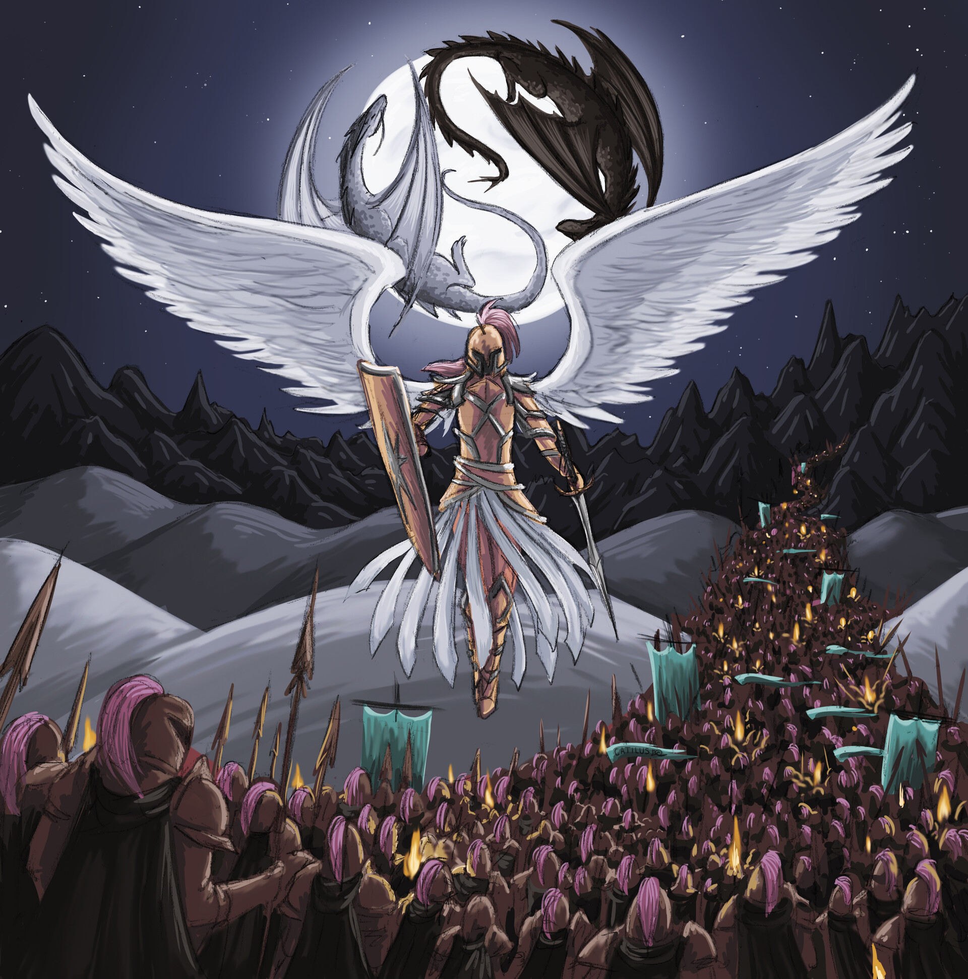 ArtStation - Archangel Leading the Troops – D&D Art