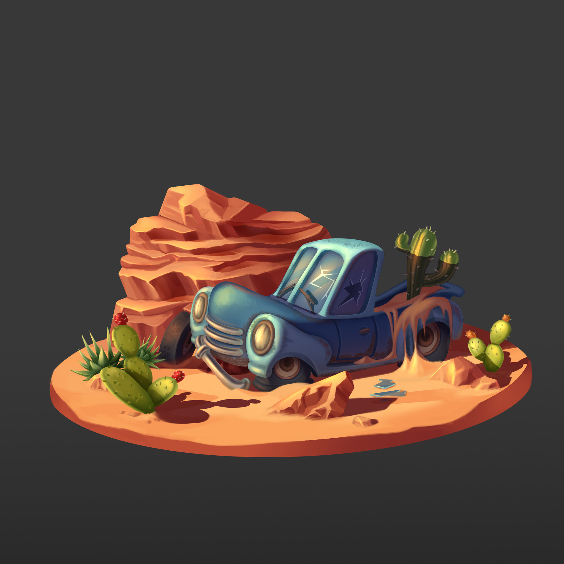 ArtStation - Desert car