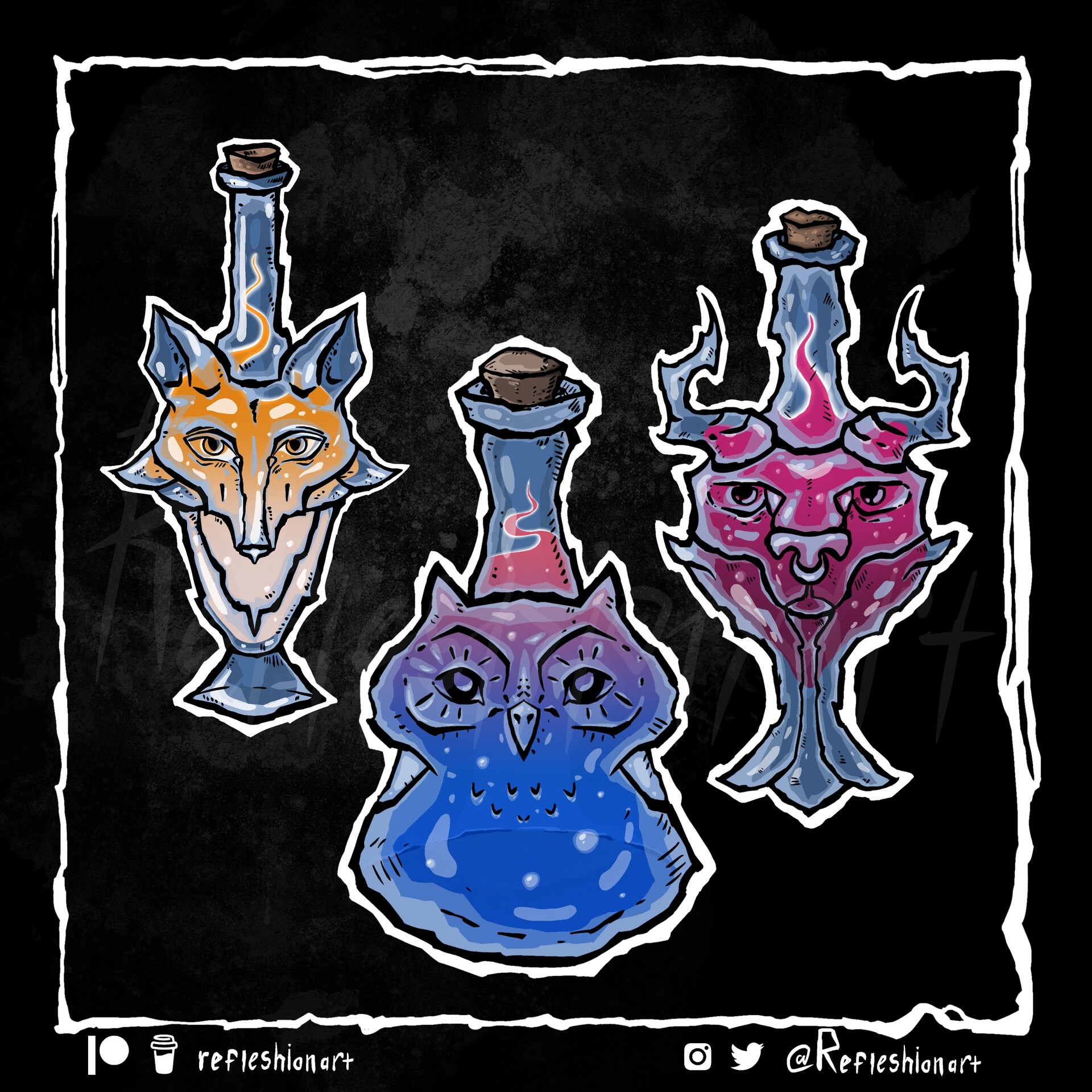 ArtStation - Basic DnD potions, part 1