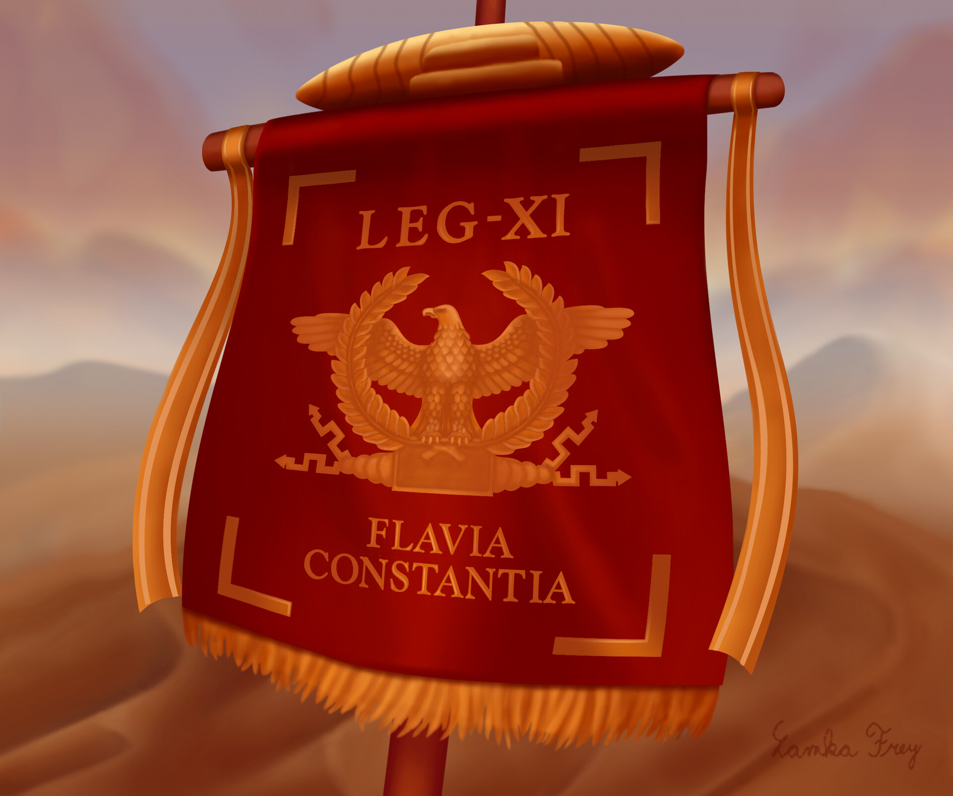 roman legion flags