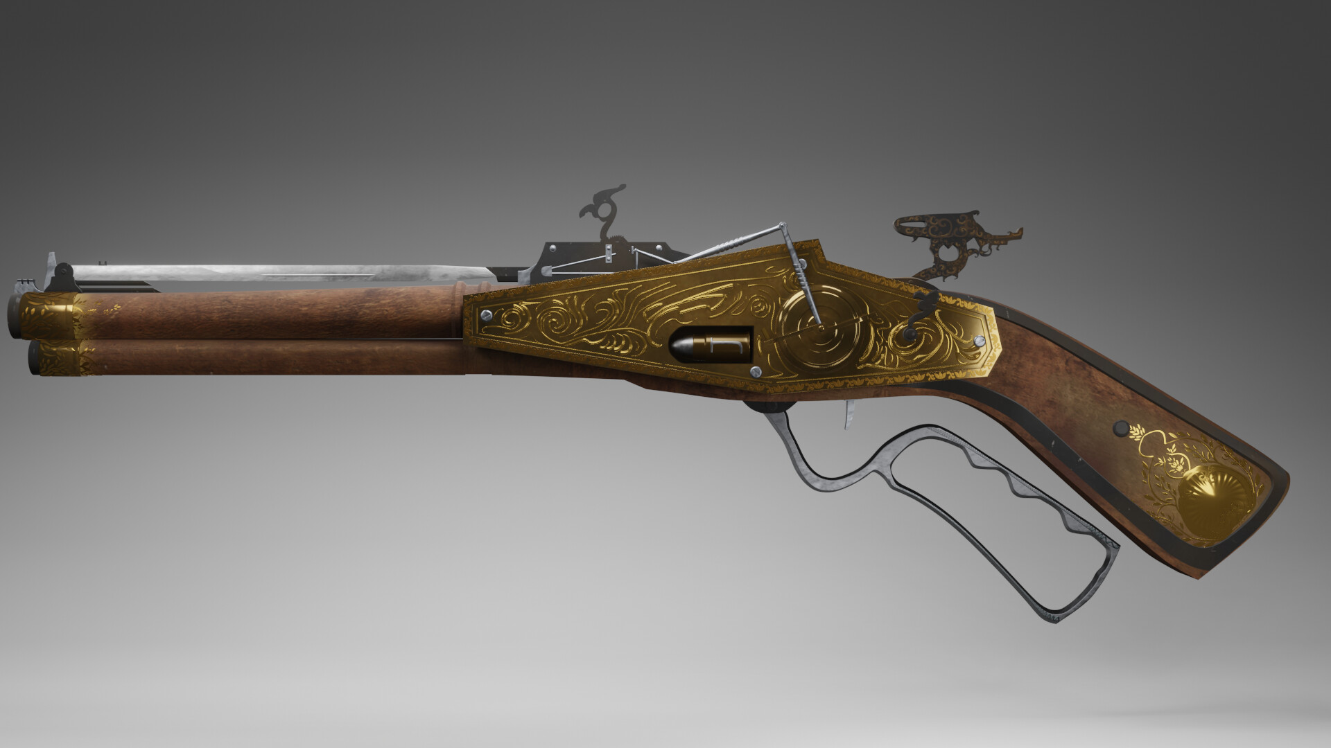 ArtStation - Steampunk Gun