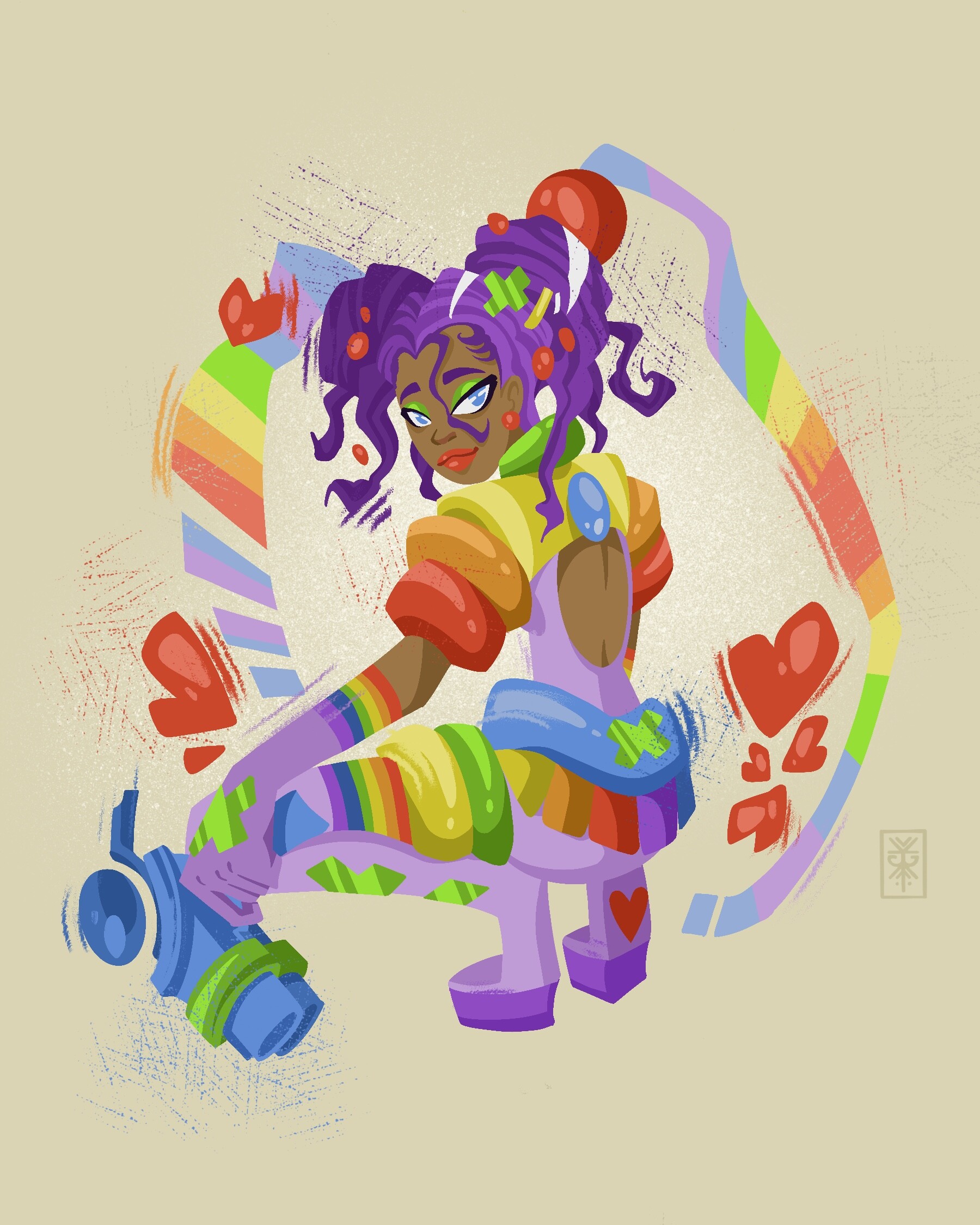 ArtStation - Alphabet Mafia Warriors - Pride Defender