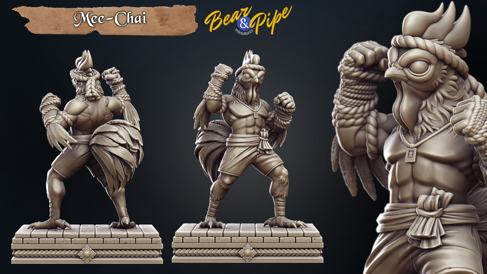 Bear & Pipe - Mee-Chai Sculpt Model