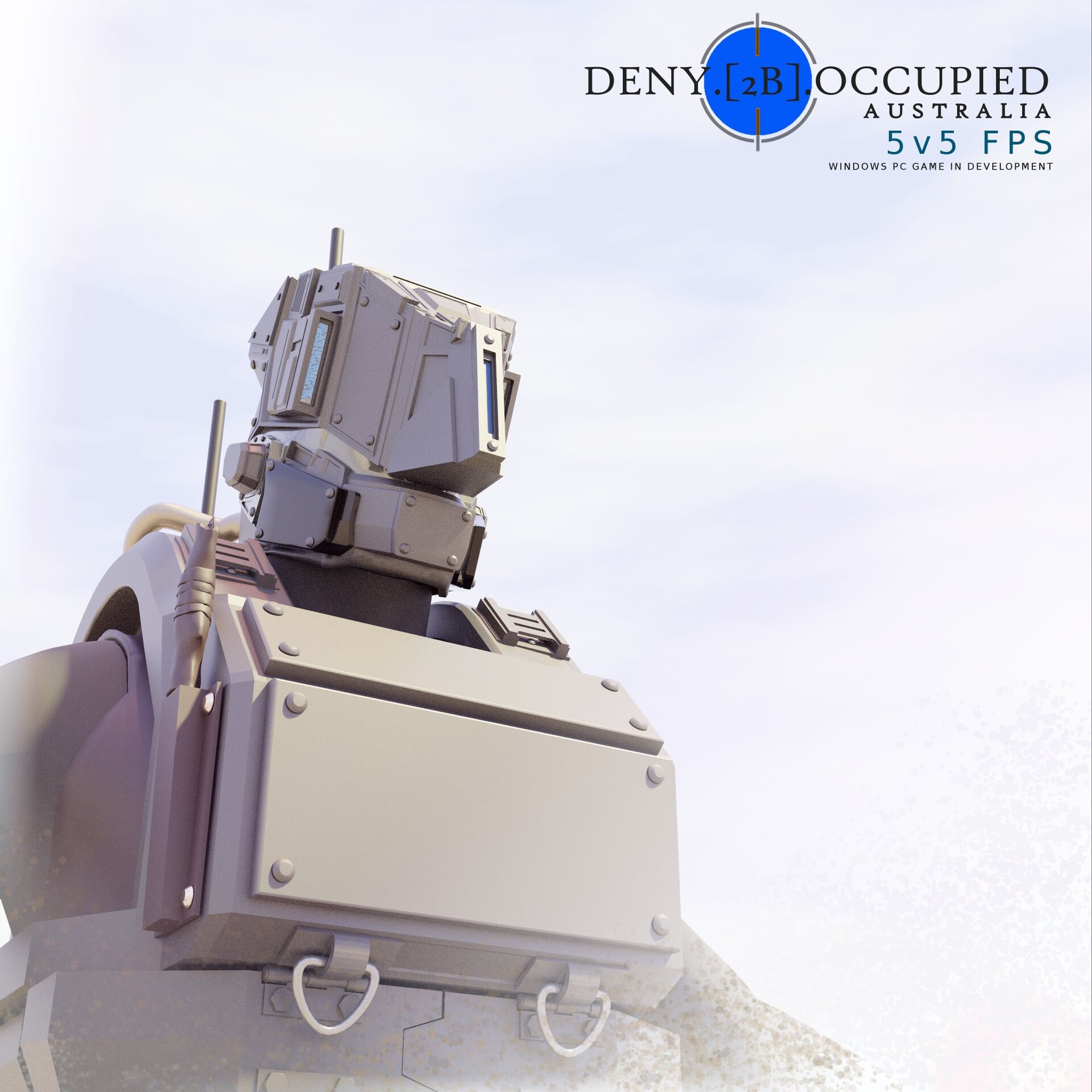 Deny.[2b].Occupied [ australia ] - Brutalist Cyberpunk Helmet