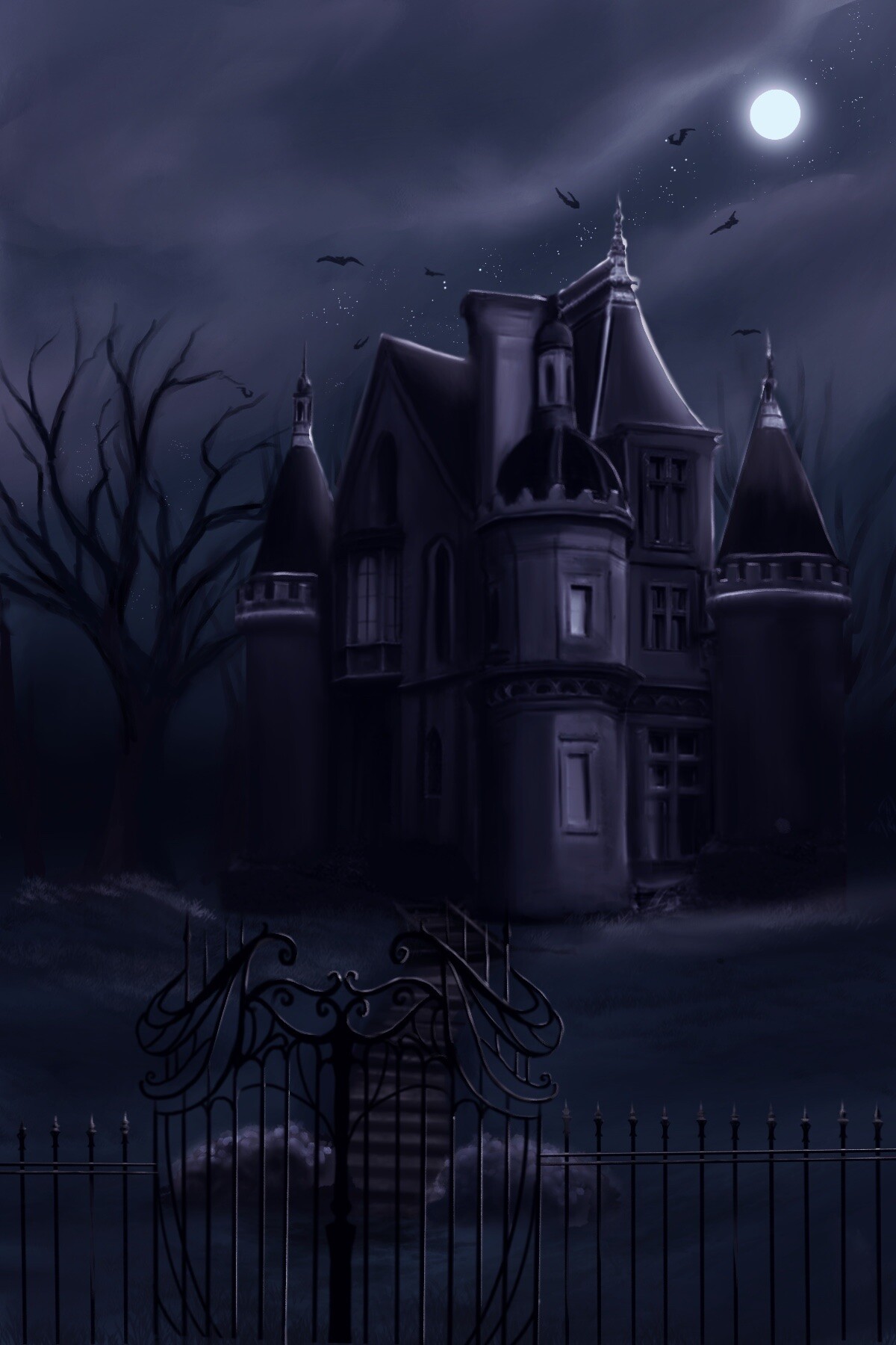 ArtStation - Manor and ghost